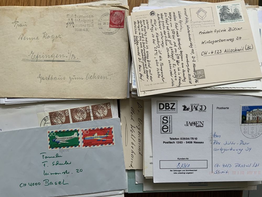 Briefmarken Deutschland über 200 Briefe/Karten ab ca.1920 (Gebraucht) in Binningen für CHF 5 ...