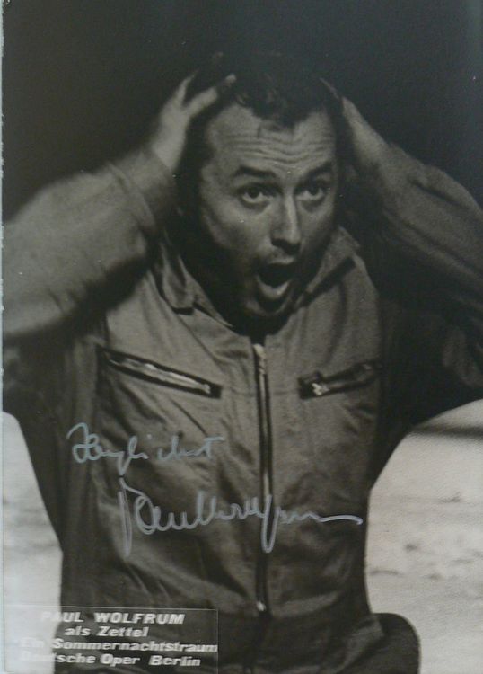 Paul Wolfrum (1943-1990) Opernsänger - Autogramm | Kaufen auf Ricardo