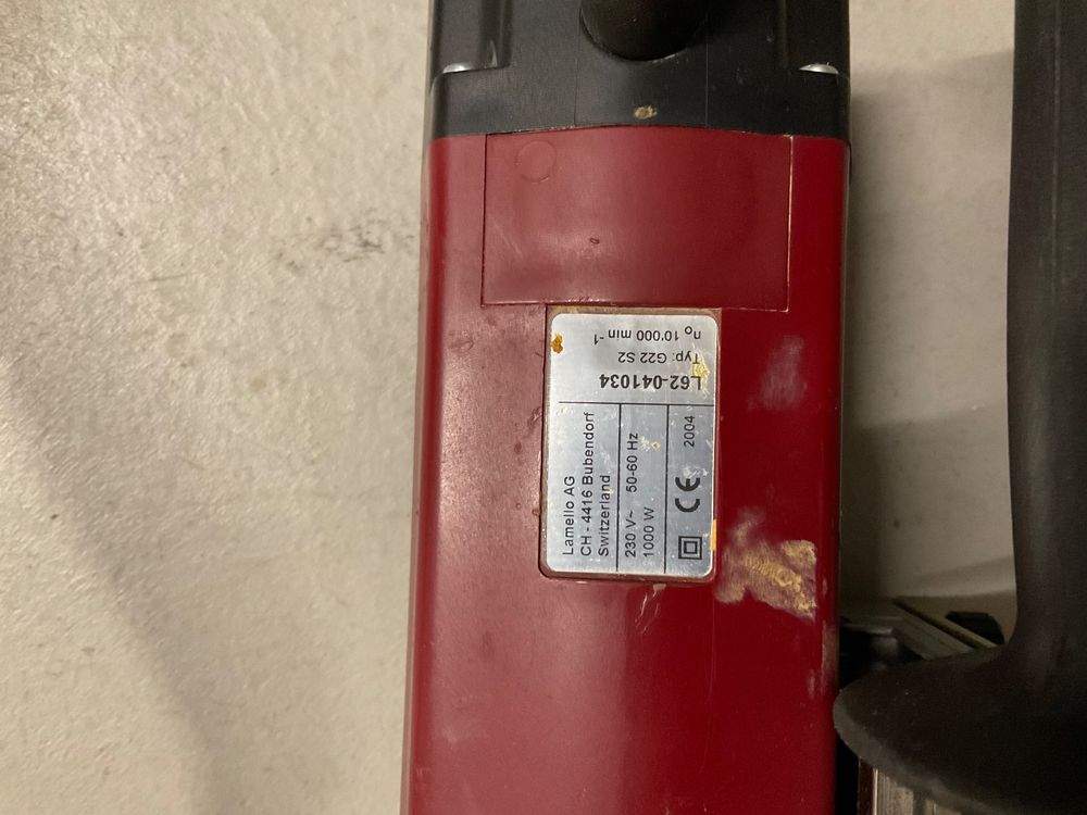 Lamello Minispot-Harzgallenfräse G22 S2 mit Festool Koffer (Gebraucht ...