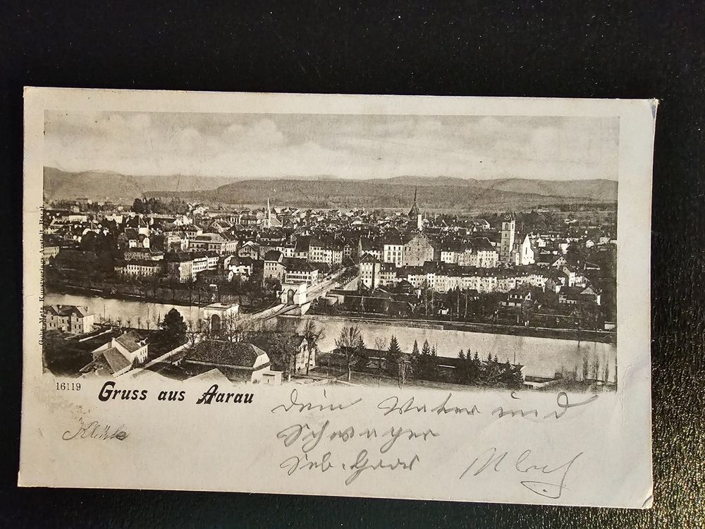 PK Postkarte Gruss aus Aarau Antik (Gebraucht) in Dallenwil für CHF 6 – mit Lieferung auf ...