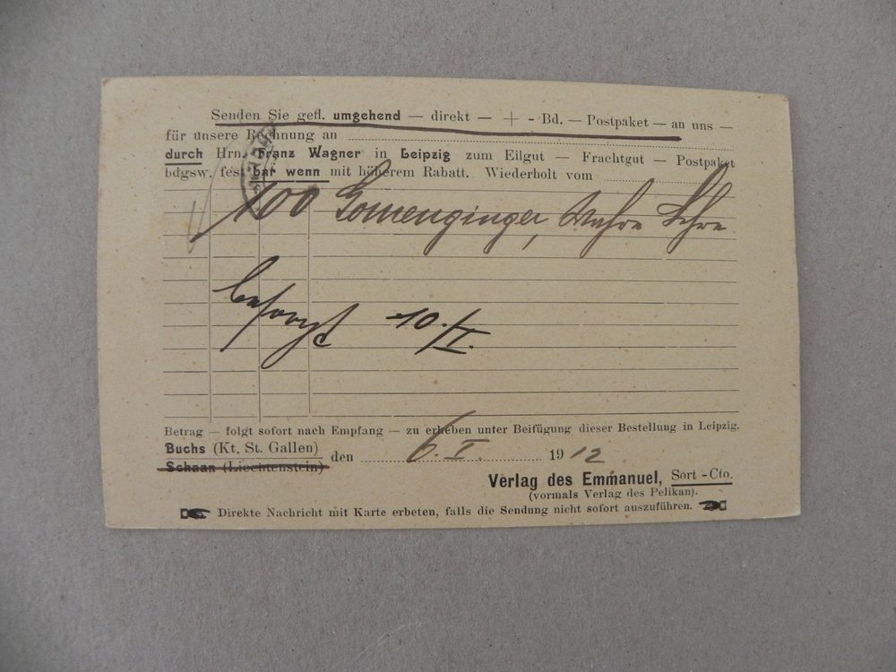 Postkarte Buchs 1 Bahnhof SG St.Gallen Post Postbeleg 1912 | Kaufen auf ...