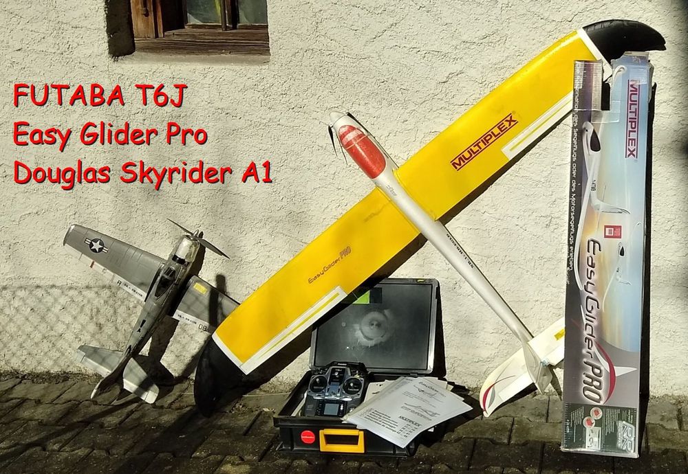 Futaba T6J Fernsteuerung, Easy Glider Pro und A1-Skyrider (Gebraucht ...