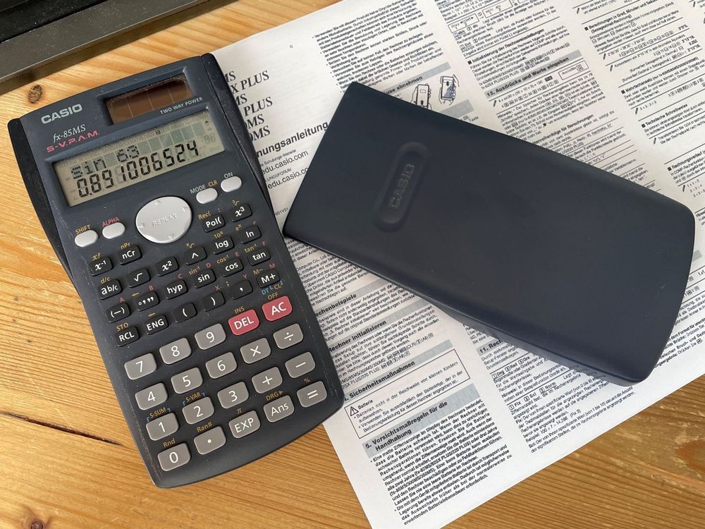 Casio FX-85MS Batterien, Solarzellen Taschenrechner (Gebraucht) in ...