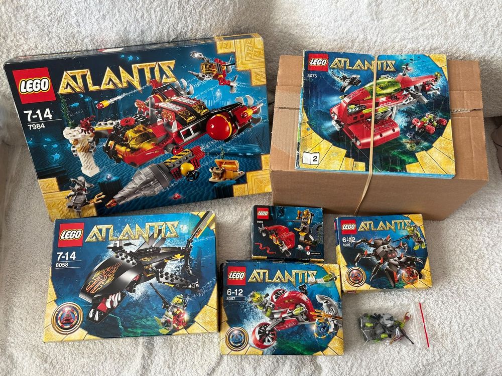 Atlantis - Sets 7984, 8075, 8056, 8057, 8058 + 7976 (Gebraucht) in ...