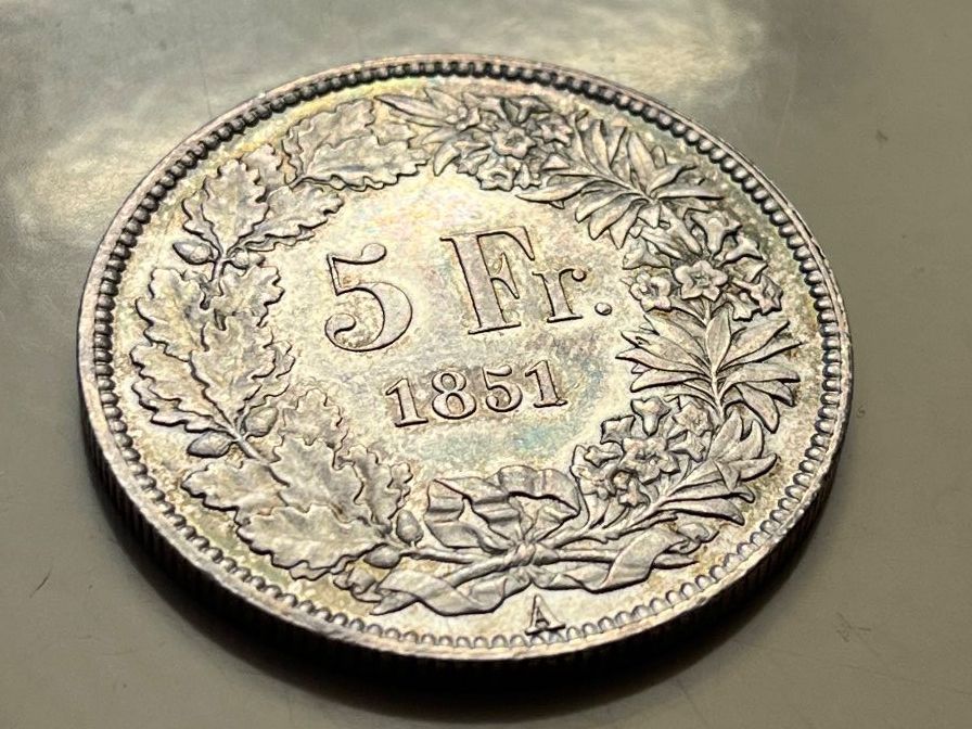 5 Franken 1851, f. Unzirkuliert!!! (Gebraucht) in Tägerwilen für CHF ...