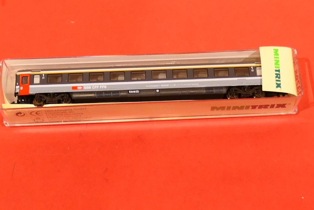 Minitrix SBB EC Grossraumwagen Typ Apm, top (Neu (gemäss Beschreibung ...