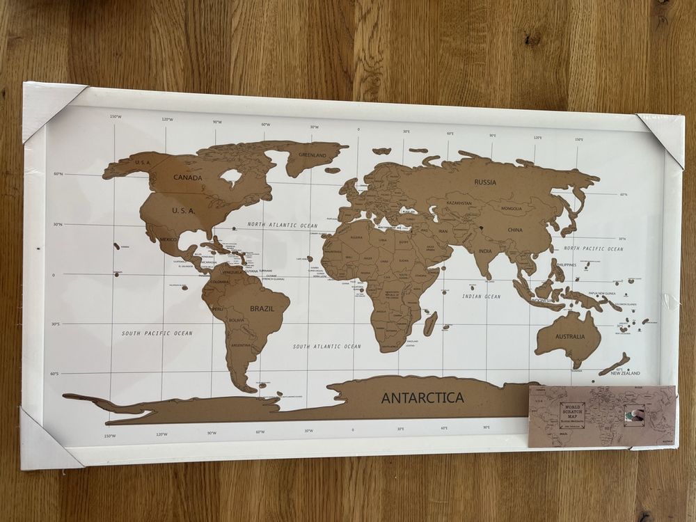 ScratchMap Rubbel Weltkarte (Neu und originalverpackt) in Thun für CHF 5 – mit Lieferung auf ...