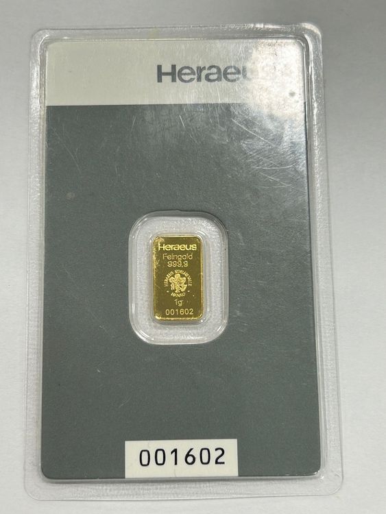 1 Gramm Gold Barren | Kaufen auf Ricardo
