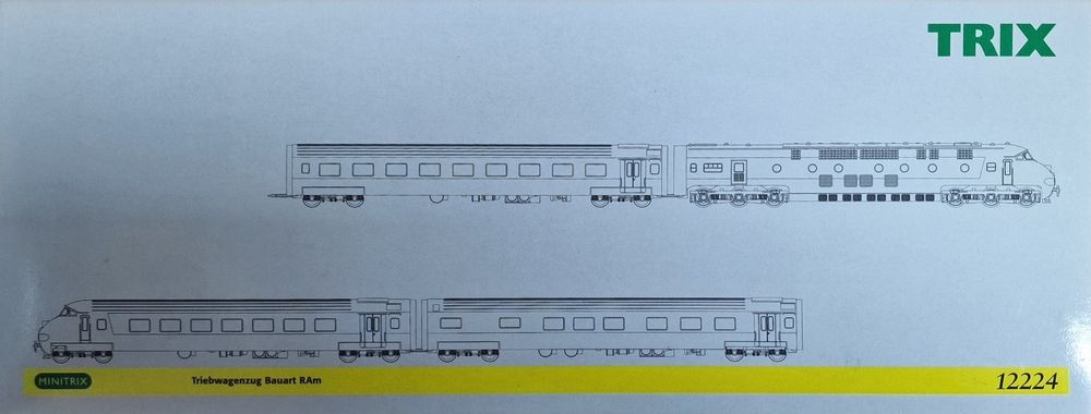 Dieseltreinstel TEE RAm Trix 12224 4-teilig Minitrix | Kaufen auf Ricardo