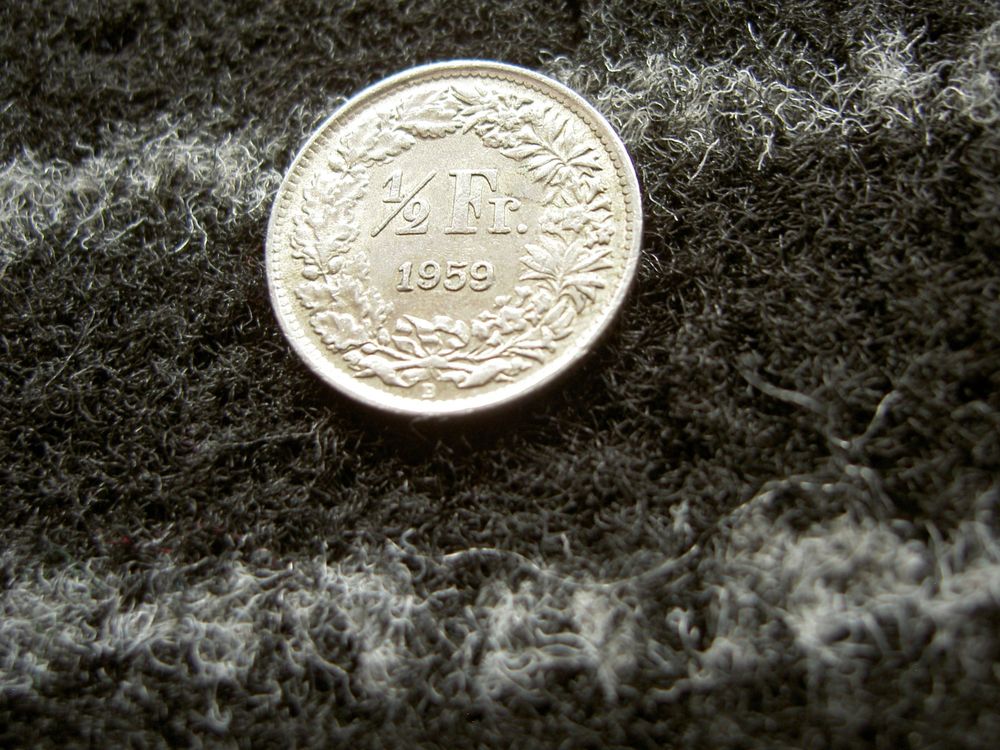 Schweizer Silbergeld, 2-Fr. 2x1-Fr. 2x50-Rp. ab 1946 - 1966 (Gebraucht) in Schafisheim für CHF ...