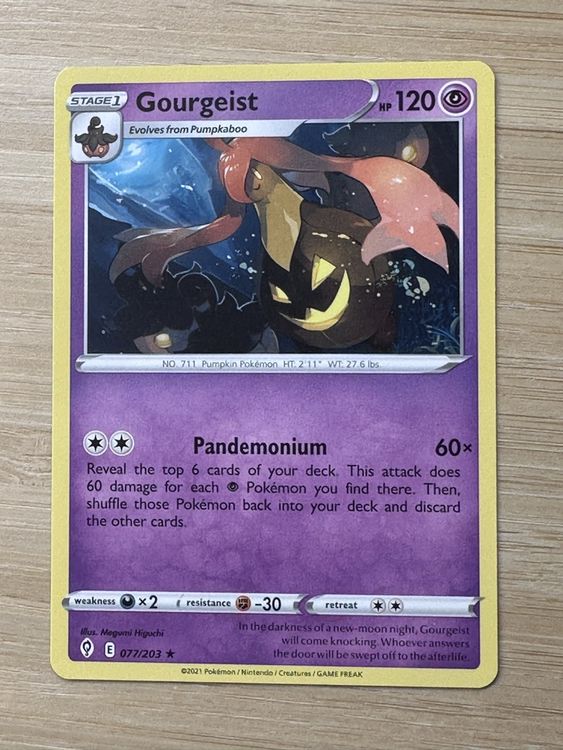 Carte Pokémon Gourgeist - 077/203 - Édition 2021 - neuf (Neu (gemäss Beschreibung)) in Le Châble ...