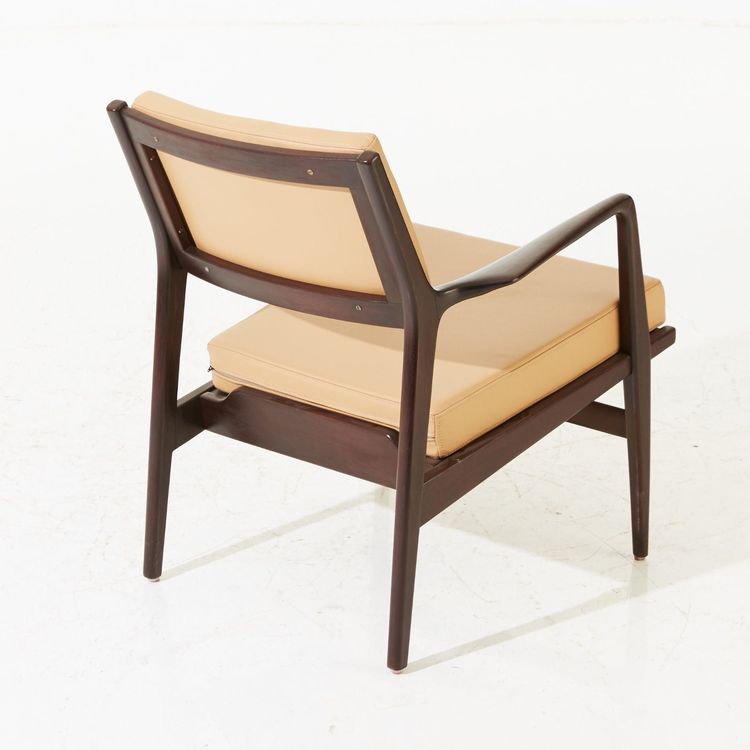 Skandinavischer MCM Easy Chair in Leder by JO Carlssons (Gebraucht) in ...