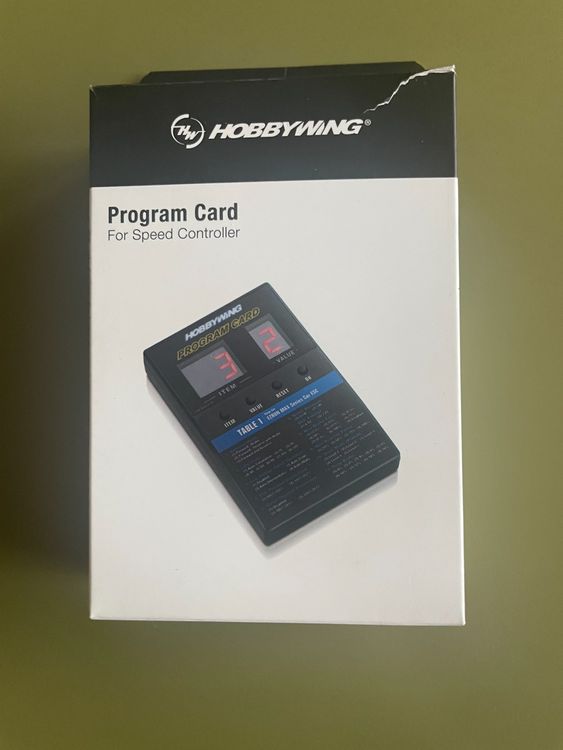 Hobbywing Program Card (Gebraucht) in Niederurnen für CHF 1 – mit ...