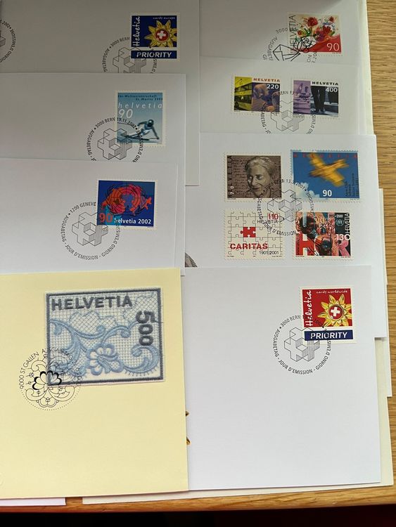 Sammlung von 69 FDC Schweiz aus den 2000er Jahre (Gebraucht) in Murgenthal für CHF 6 – mit ...