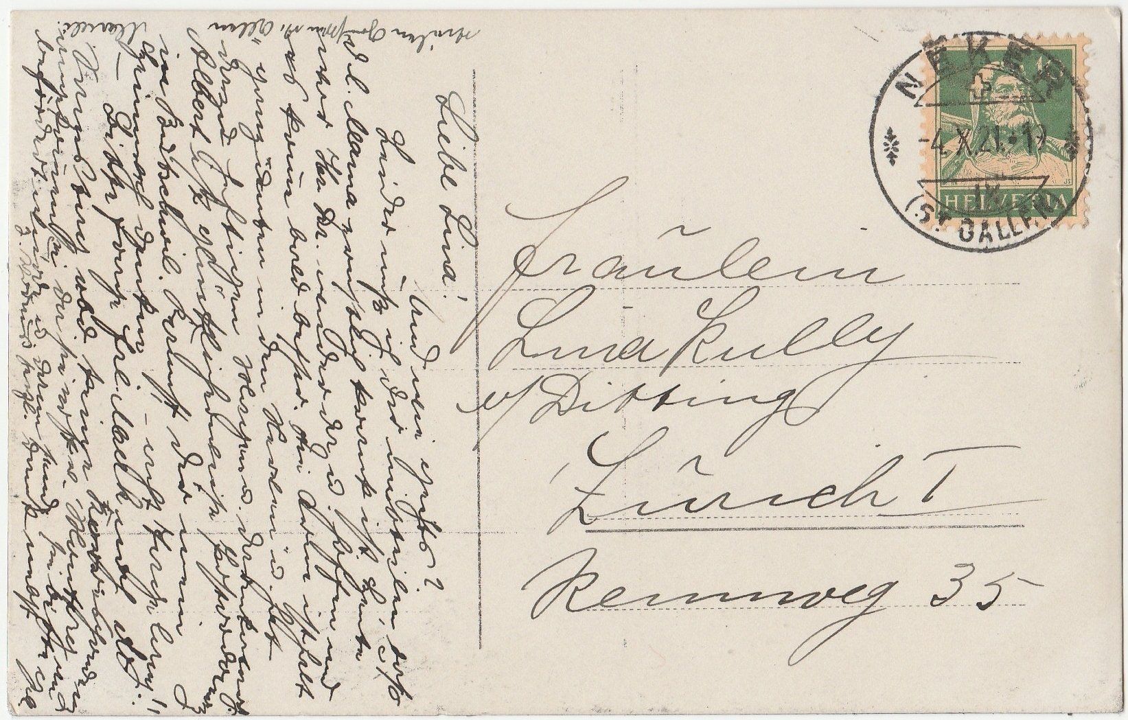 Necker zwischen Mogelsberg u. Brunnadern - (1921) (Gebraucht) in ...