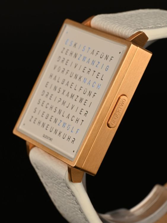 Qlocktwo W39 Rose White Deutsch - Wortuhr neu - ab CHF 1.- | Kaufen auf ...