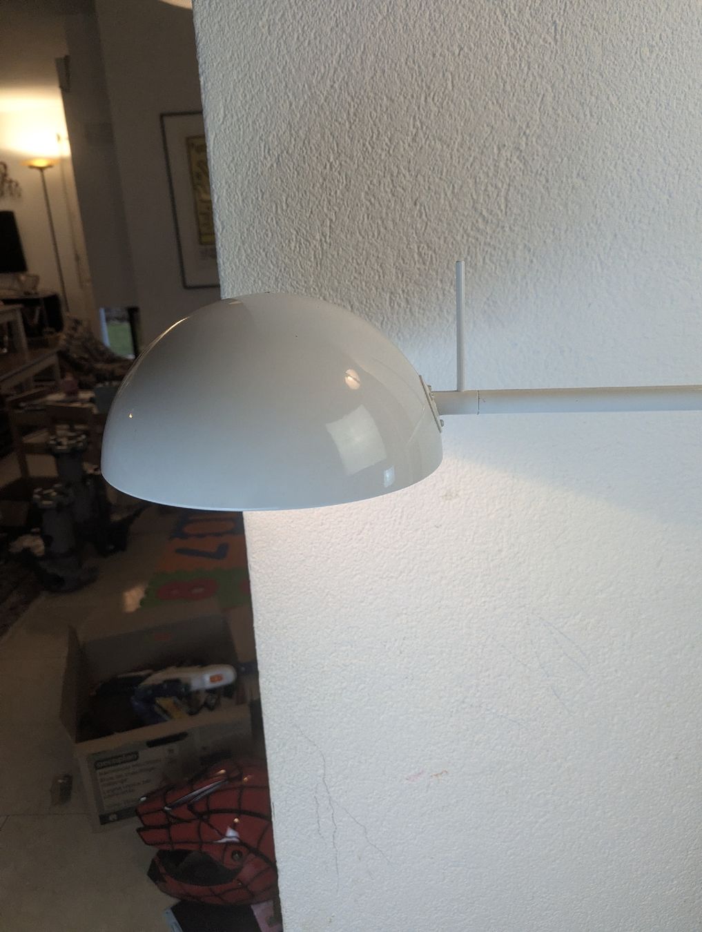 Vintage Arc Lamp double dome Mid Century Modern Style. READ (Defekt) in ...