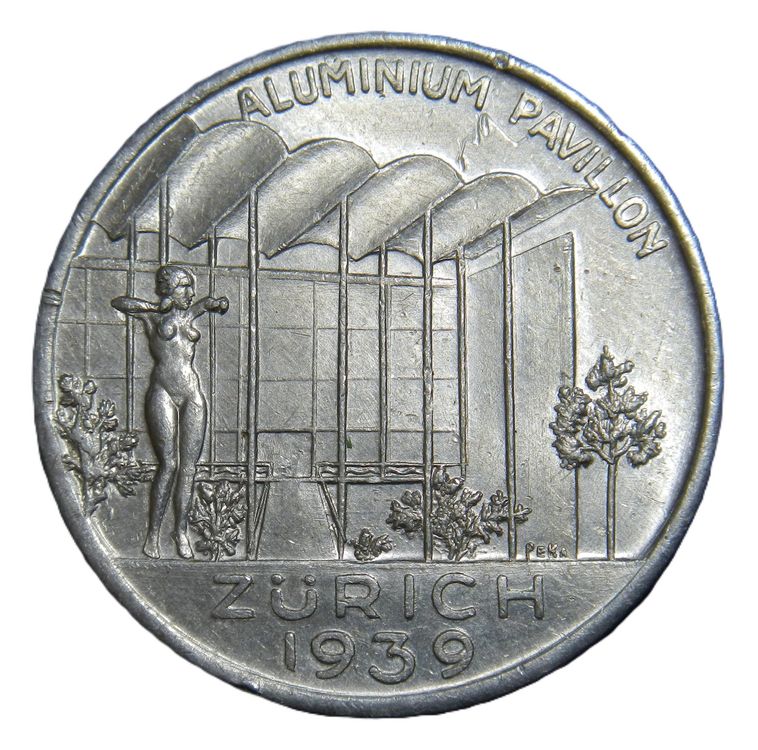 Jeton Landesausstellung Landi Zürich 1939 - Pavillon (Gebraucht) in Glis für CHF 3 – mit ...