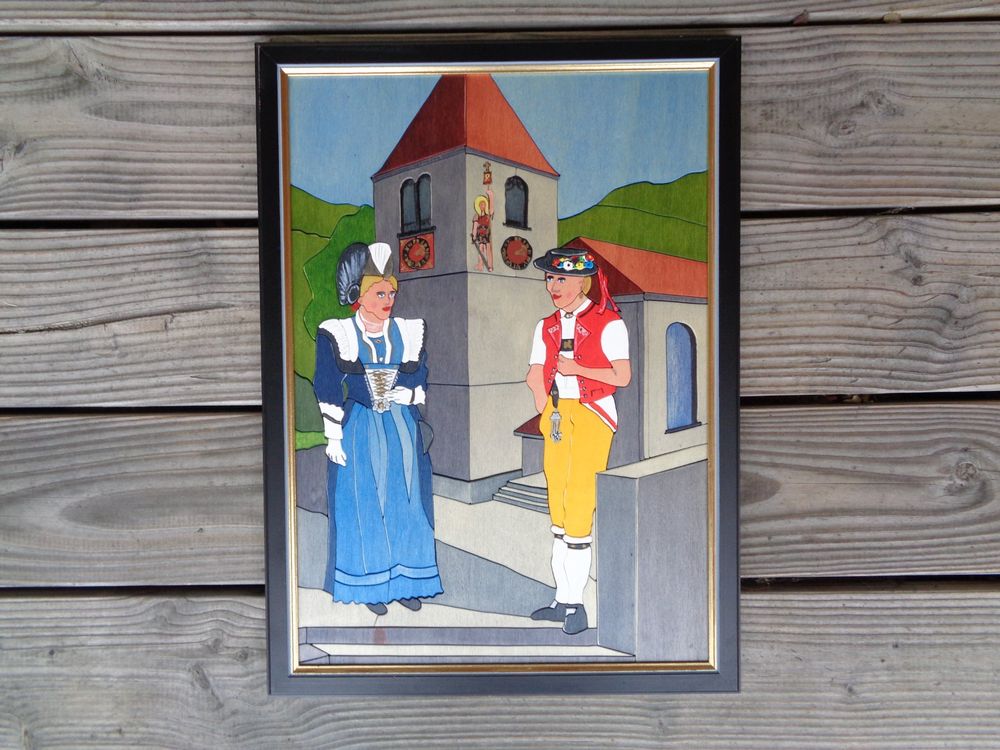 APPENZELLER KIRCHE APPENZELL BAUERNMALEREI NAIVE MALEREI (Gebraucht) in Henggart für CHF 45 ...