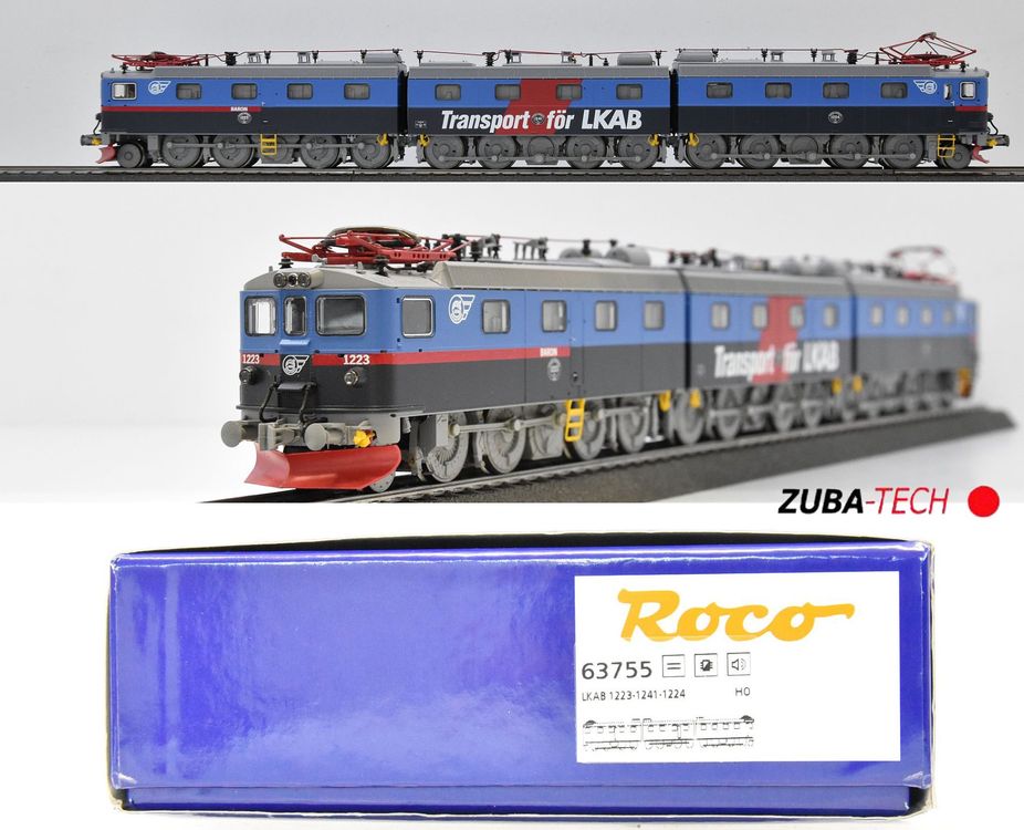 Roco 69755 E-Lok DM3 1200 LKAB H0 GS Digital mit OVP | Acheter sur Ricardo