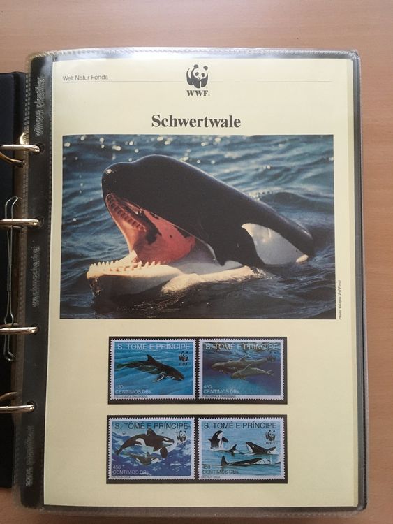WWF Briefmarken-Album Sammlung «Bedrohte Tiere» (Gebraucht) in Grenchen ...