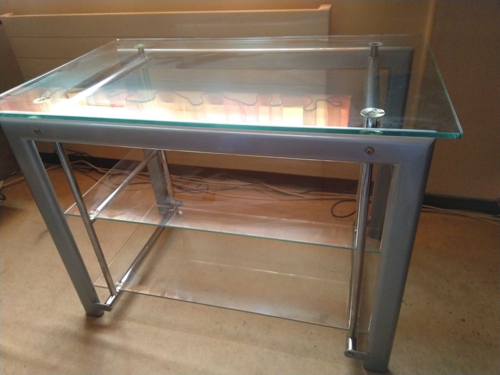HiFi-Rack Phono-Rack Alu 3 Glasplatten (Gebraucht) in Hinwil für CHF 30 ...
