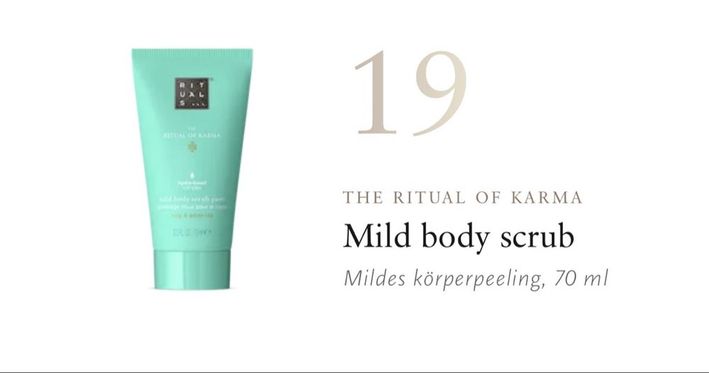 Rituals: The Ritual of Karma - Körperpeeling 70ml (Neu) (Neu und originalverpackt) in ...