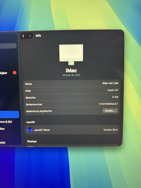 iMac 24 M1 1TB Grün – Top Zustand + Touch ID-Keyboard (Neu (gemäss ...