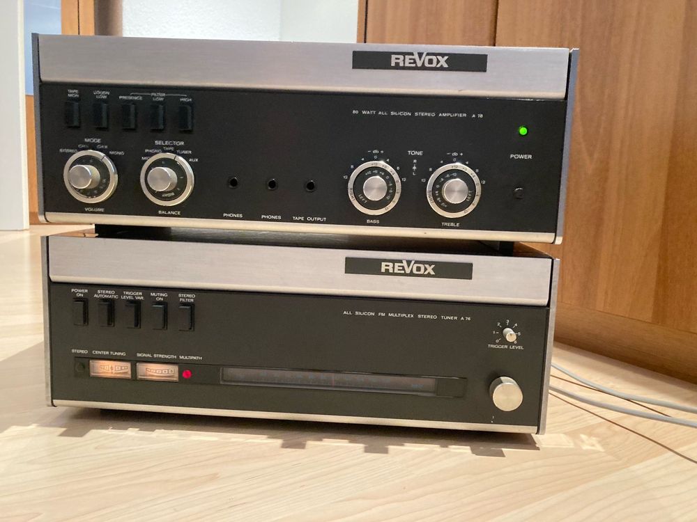 Revox Verstärker A78 mit Radio A76 | Kaufen auf Ricardo