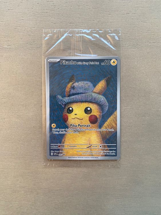 Pikachu with Grey Felt Hat x Van Gogh Sealed Promo #085 | Kaufen auf ...