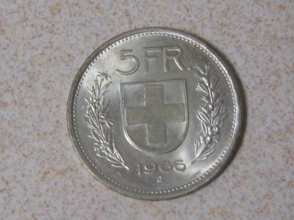 5 Franken Münze 1966, Schweiz, top Zustand. | Kaufen auf Ricardo