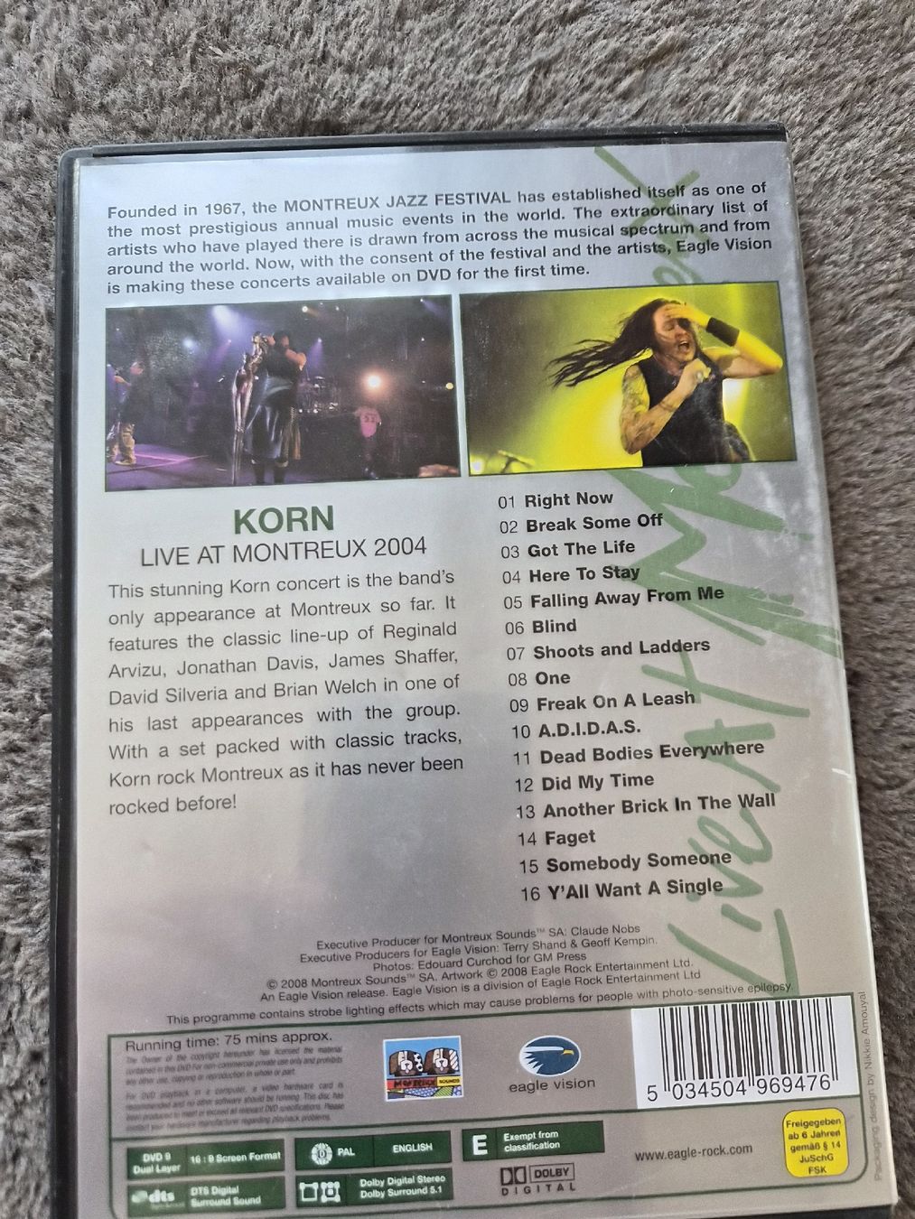Korn - Live At Montreux 2004 - (D'occasion) à La Joux FR pour CHF 3 ...
