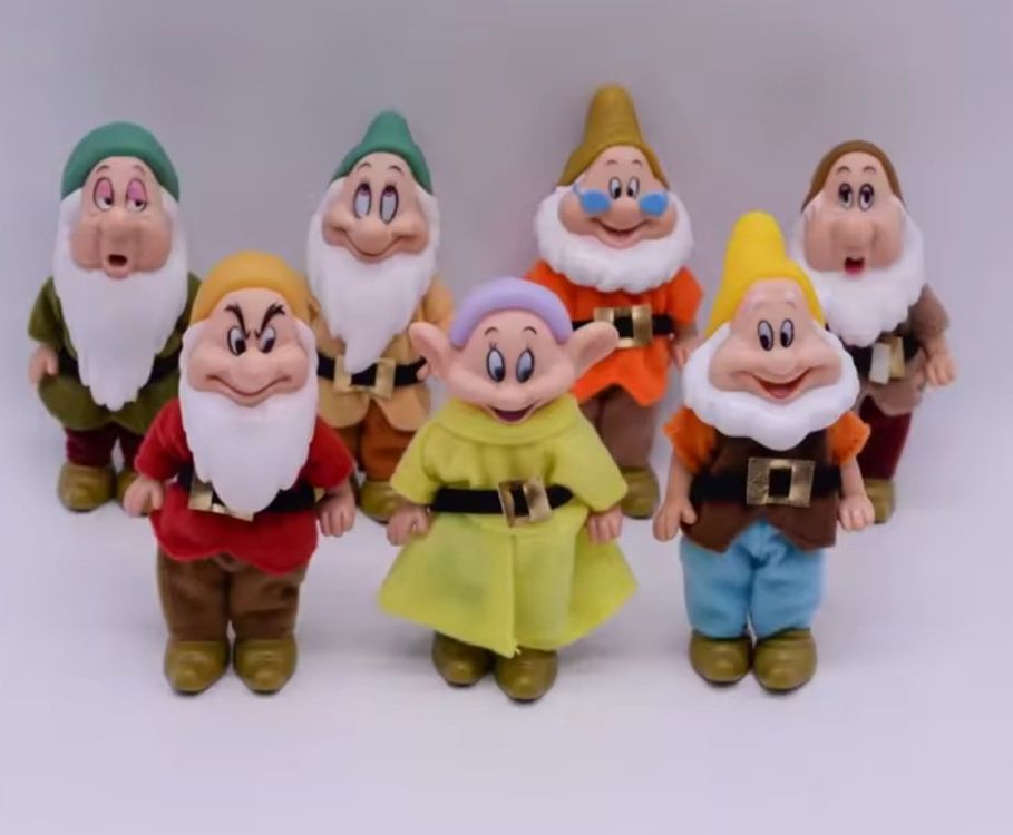 7x Figurines des sept nains, PVC de 15cm, jouets disney (Neuf avec ...