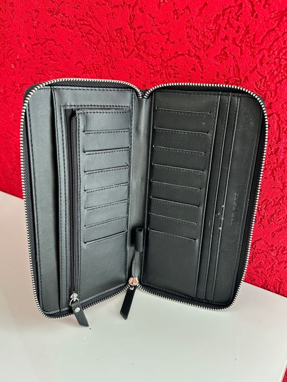 Schwarzes Karten Portemonnaie gross - Zara Man (Gebraucht) in Auw für ...