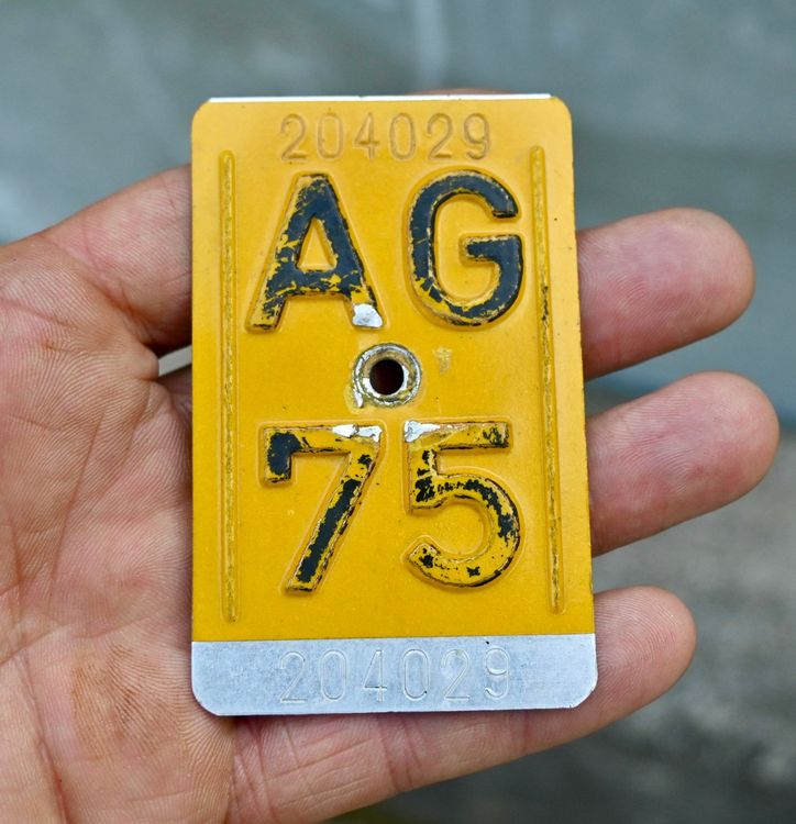 Mofanummer AG von 1975 - Aargau - AG 75 (Gebraucht) in Pfaffhausen für CHF 8 – mit Lieferung auf ...