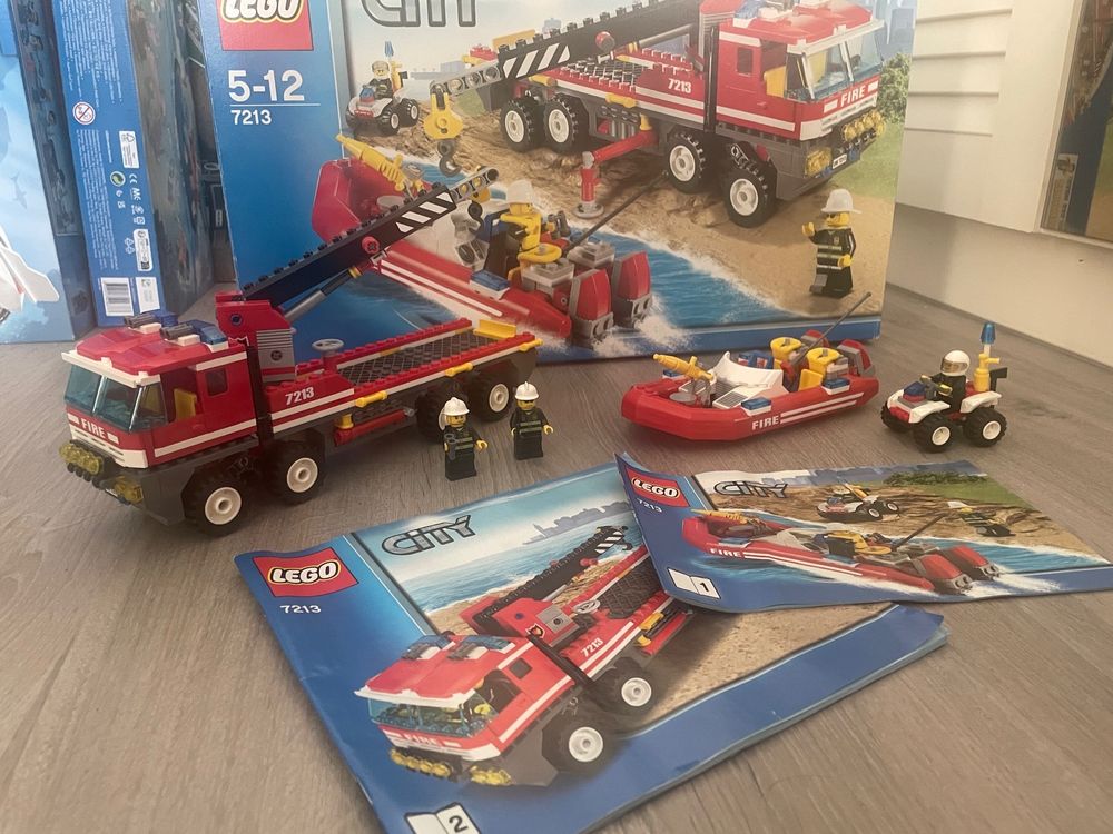 Lego City 7213 Off-Road Fire Truck & Fire Boat (Gebraucht) in ...