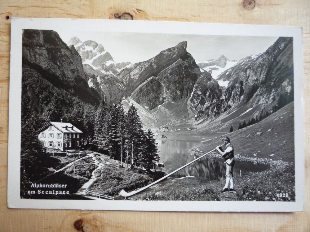 Alphornbläser am Seealpsee, 30.VIII.45 (Gebraucht) in Rieden SG für CHF 3 – mit Lieferung auf ...