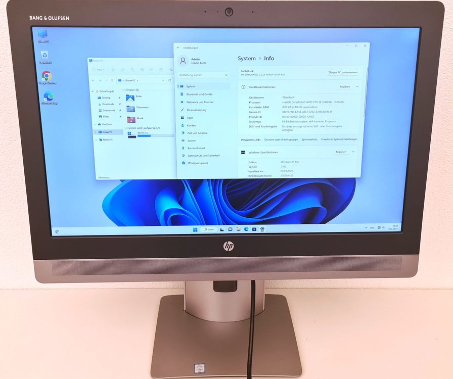 HP EliteOne 800 i7-6700 8GB Ram 240GB SDD+Wlan / Win11 | Comprare su ...