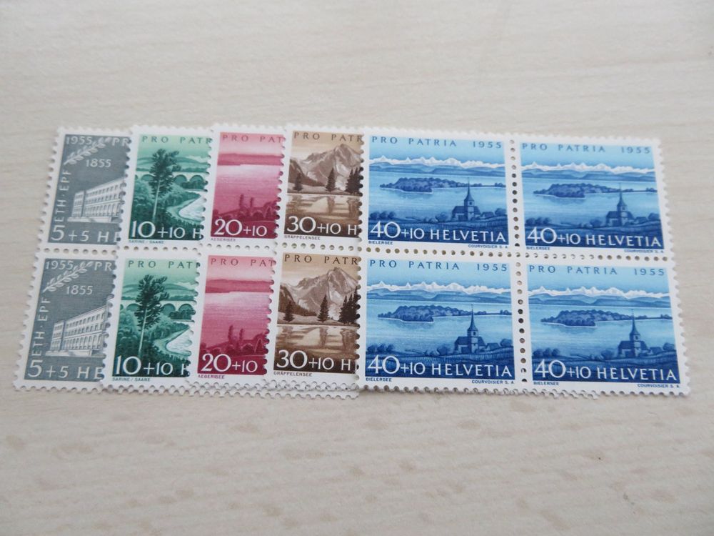 PP Serie 1955 im 4er Block, postfrisch**, ab 1.- | Kaufen auf Ricardo