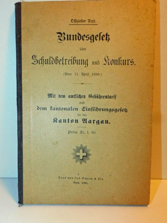 Neue Fundschätze Buch Heft antik Bundesgesetze Schuldbetreib (Gebraucht ...