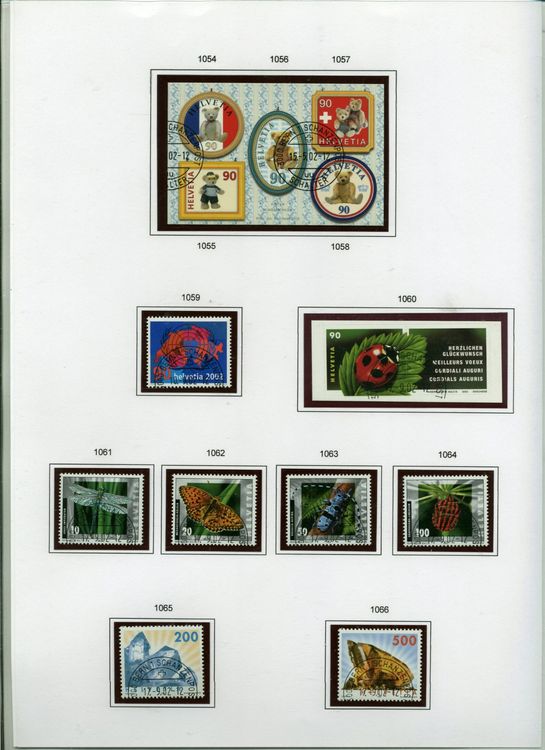 6 AUSGABEN 2002 ET BERN - LUXUS - FR. 57.60 MARKENHEFT ETC. (Gebraucht) in Sarmenstorf für CHF 1 ...