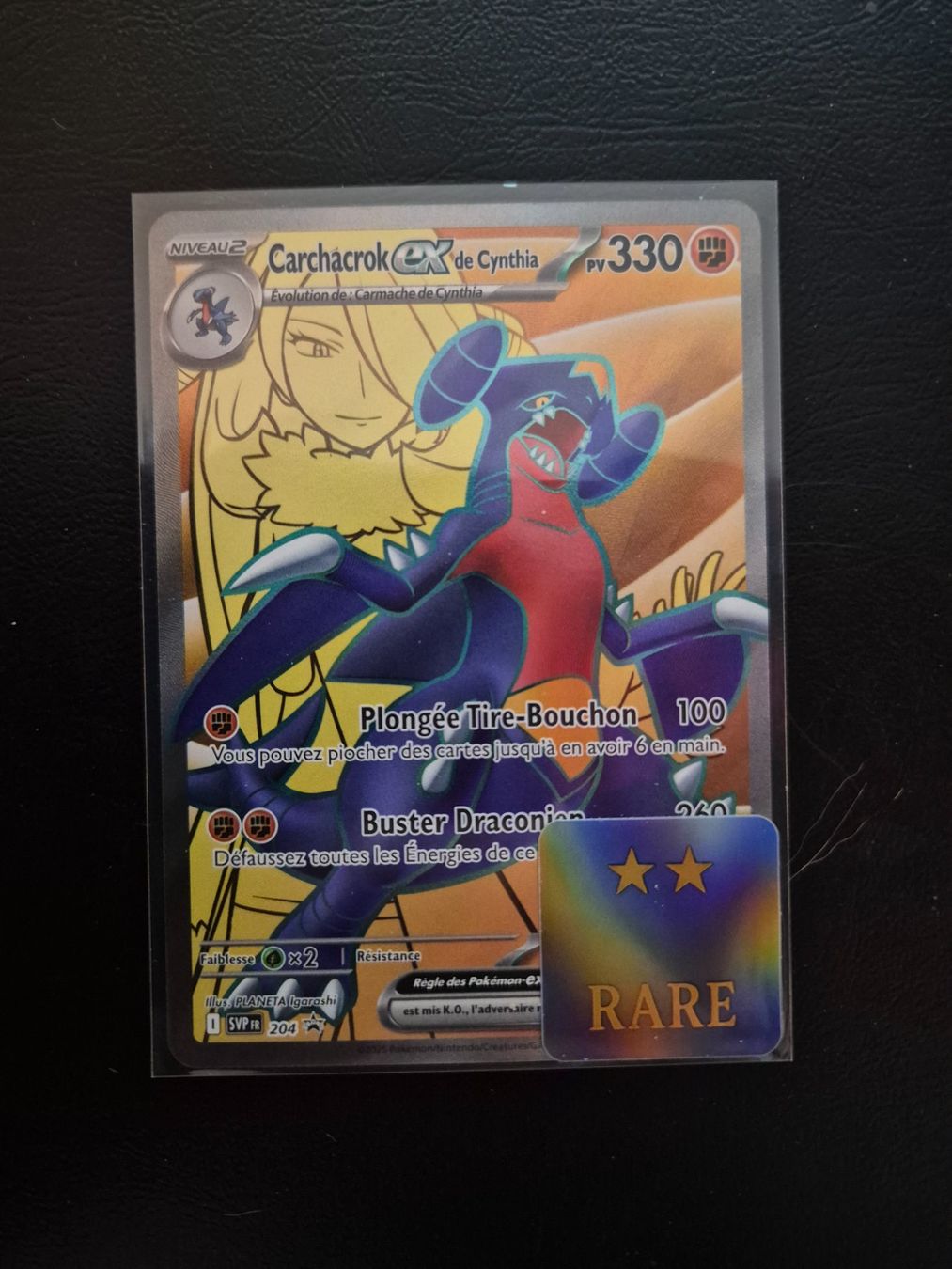 Carchacrok EX de Cynthia 204 - Rare - Pokémon - État parfait (Neu ...