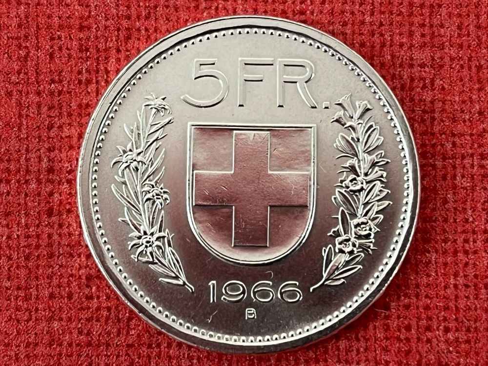 5 Franken 1966 Silber TOP1 | Kaufen auf Ricardo