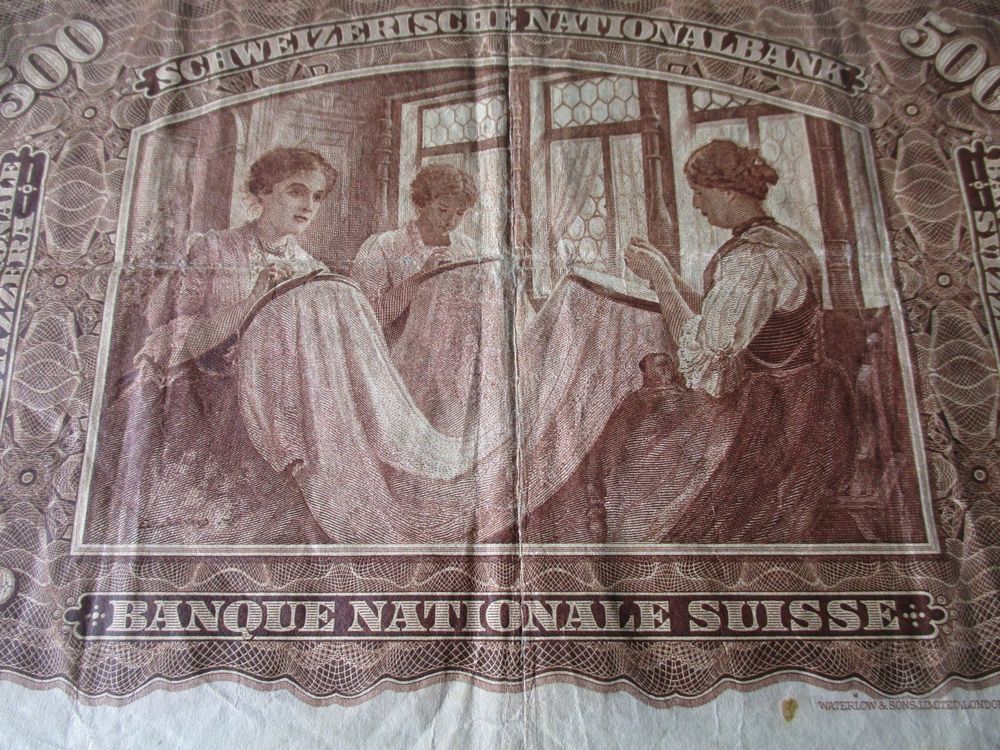Schweizer Bank Note Fr. 500.- | Kaufen auf Ricardo