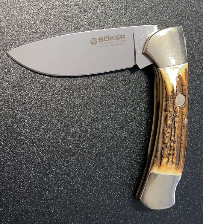 BOKER Hirschhorn Jäger Klappmesser | Kaufen auf Ricardo