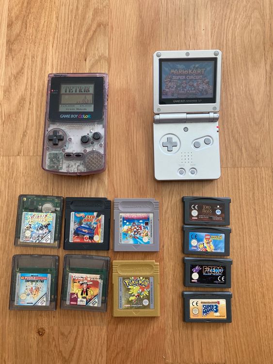 Gameboy Color+Gameboy Advance SP + Games!! | Kaufen auf Ricardo