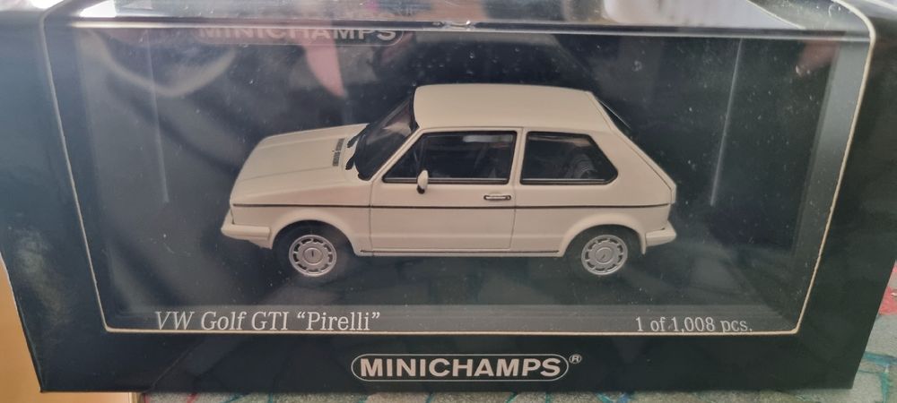 1:43 Vw golf mk1 GTI Pirelli (minichamps) (Neu und originalverpackt) in ...