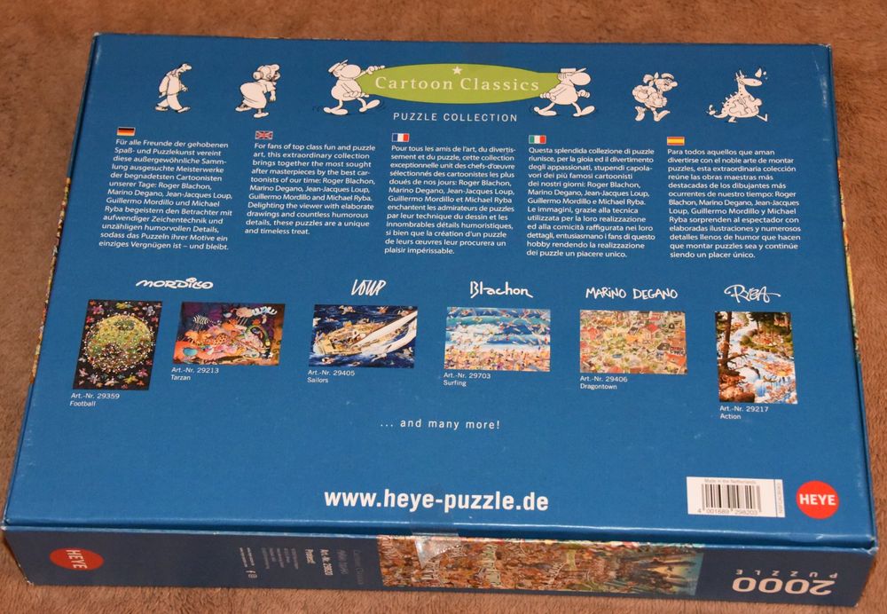 HEYE 2000er Puzzle … CARTOON CLASSICS… PROTEST ! … M.DELGANO (Gebraucht ...