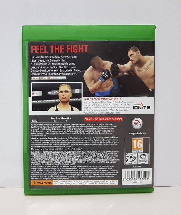 EA Sports UFC Fight Night Kampfsport Xb One (Gebraucht) in Schüpfheim ...