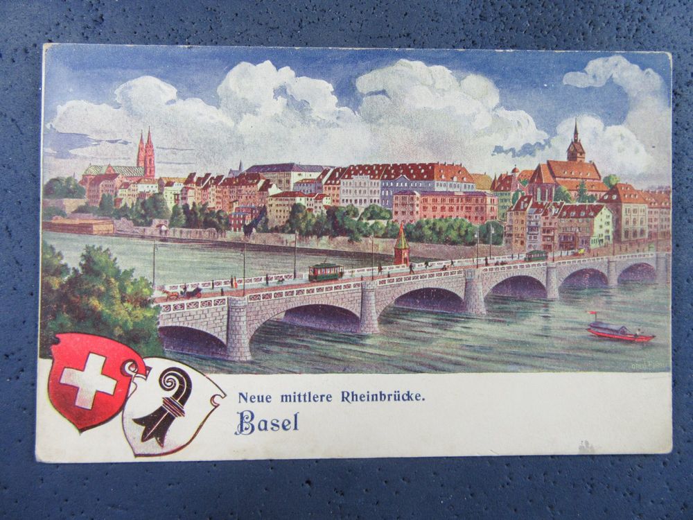 BASEL 1905 NEUE MITTLERE RHEINBRÜCKE (Gebraucht) in Ettingen für CHF 9.95 – mit Lieferung auf ...